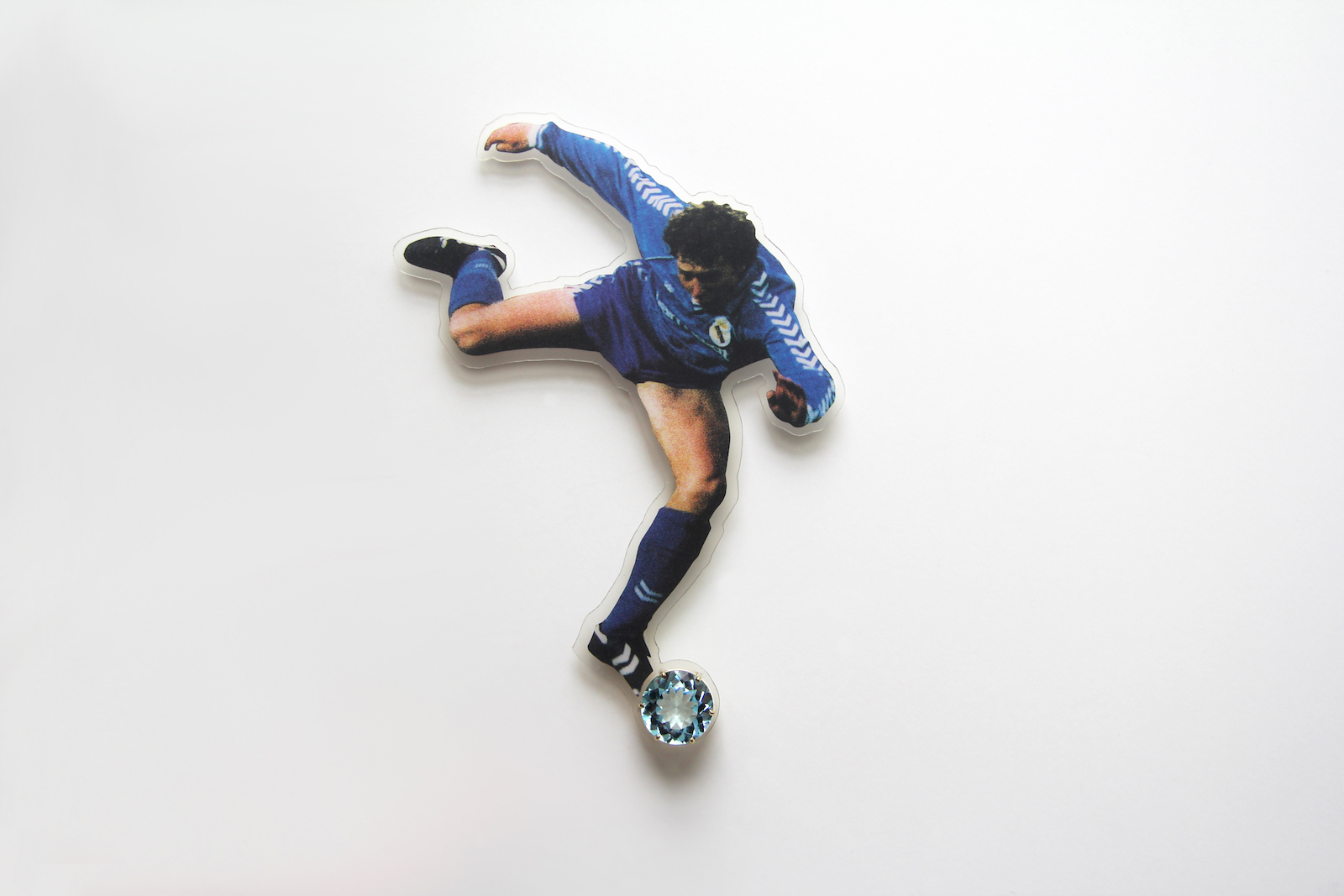 Blue Football Player (369) - Gijs Bakker Design